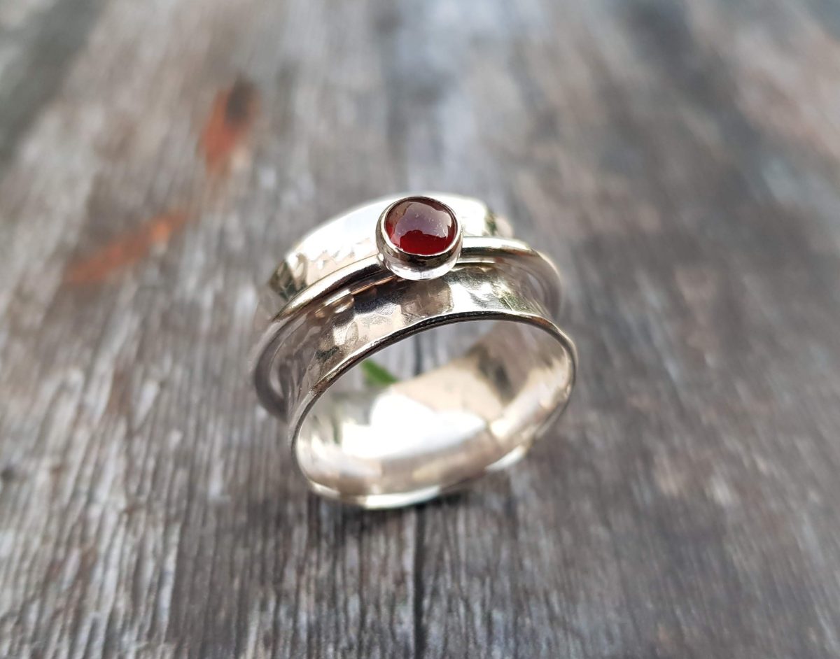 Birthstone Spinning Ring – Silverpickle