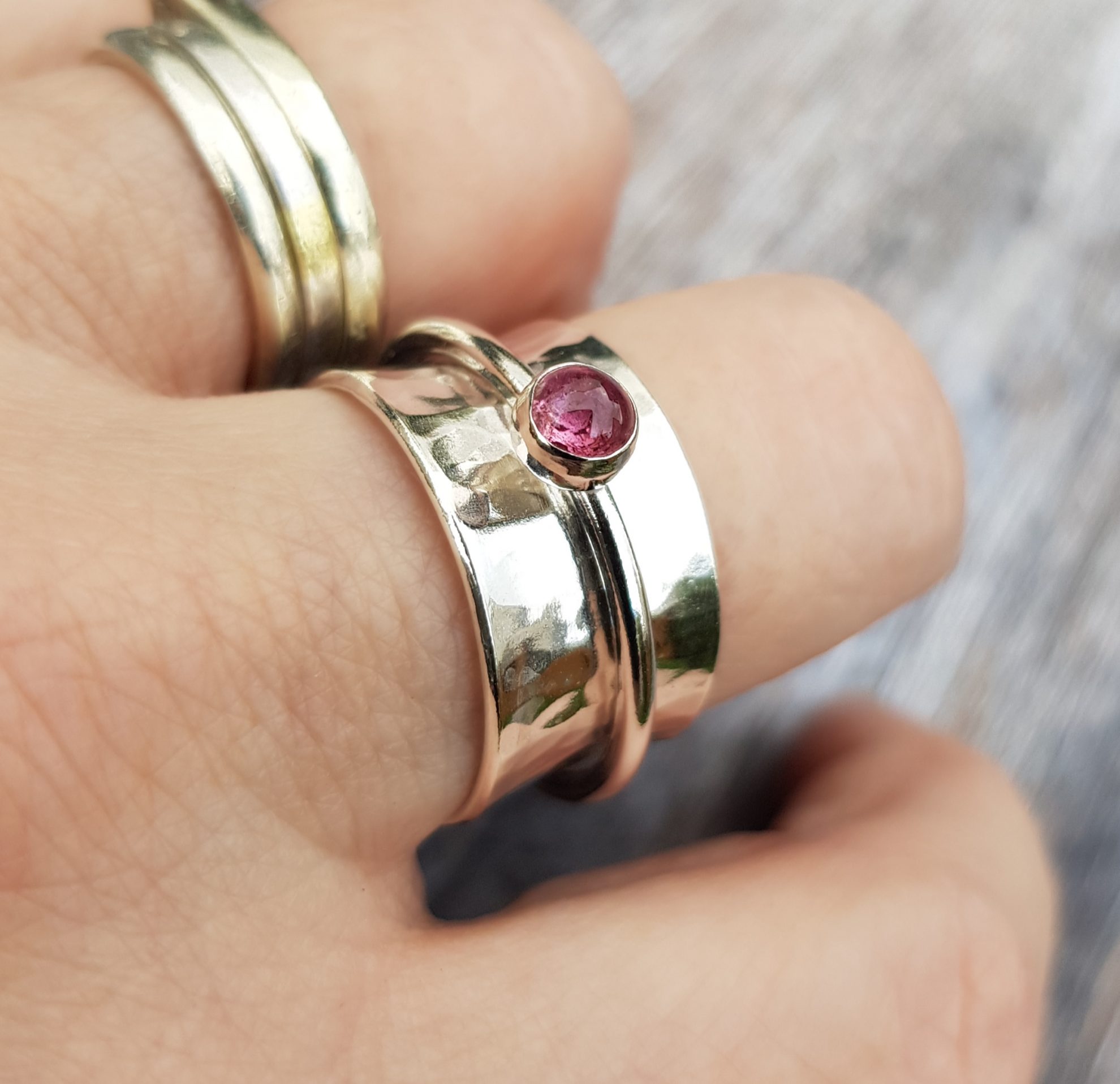 Birthstone Spinning Ring – Silverpickle
