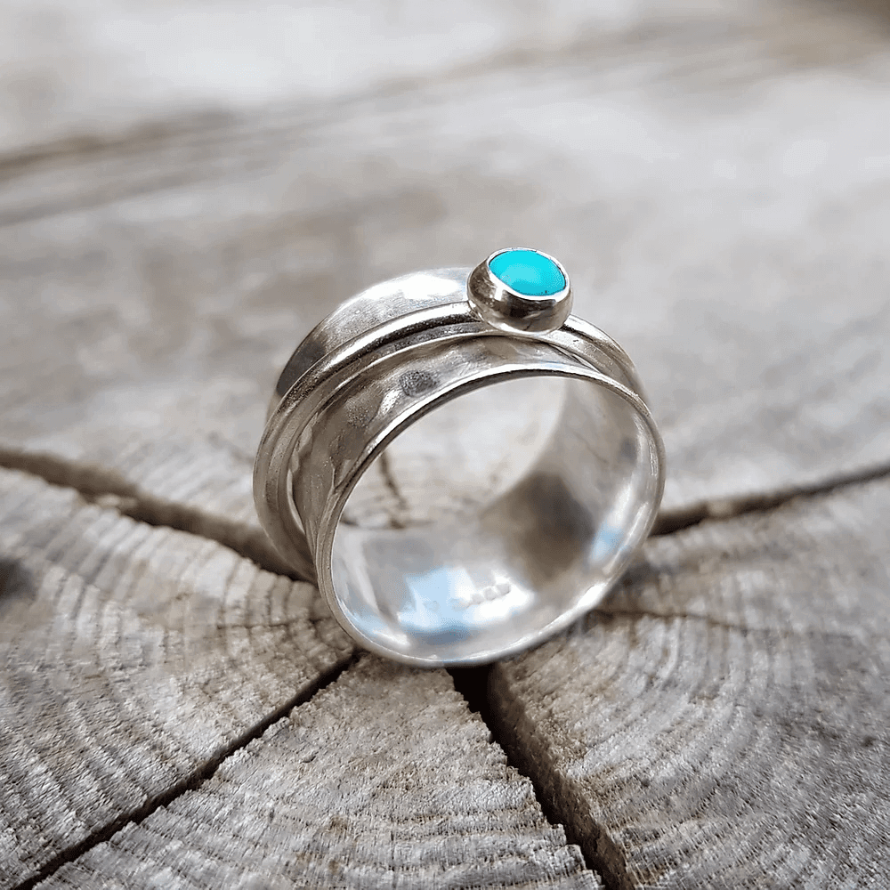 Birthstone Spinning Ring – Silverpickle