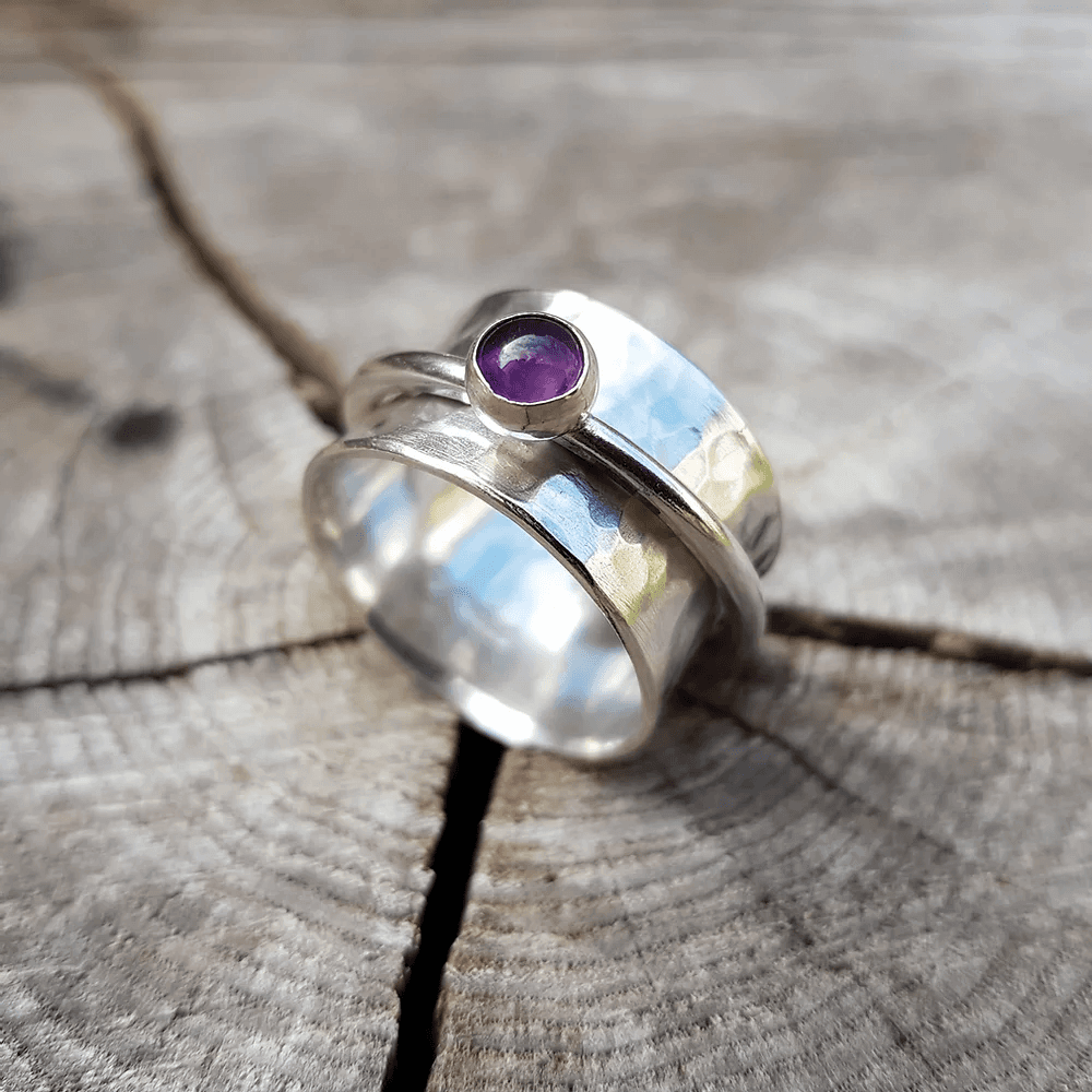 Birthstone Spinning Ring – Silverpickle