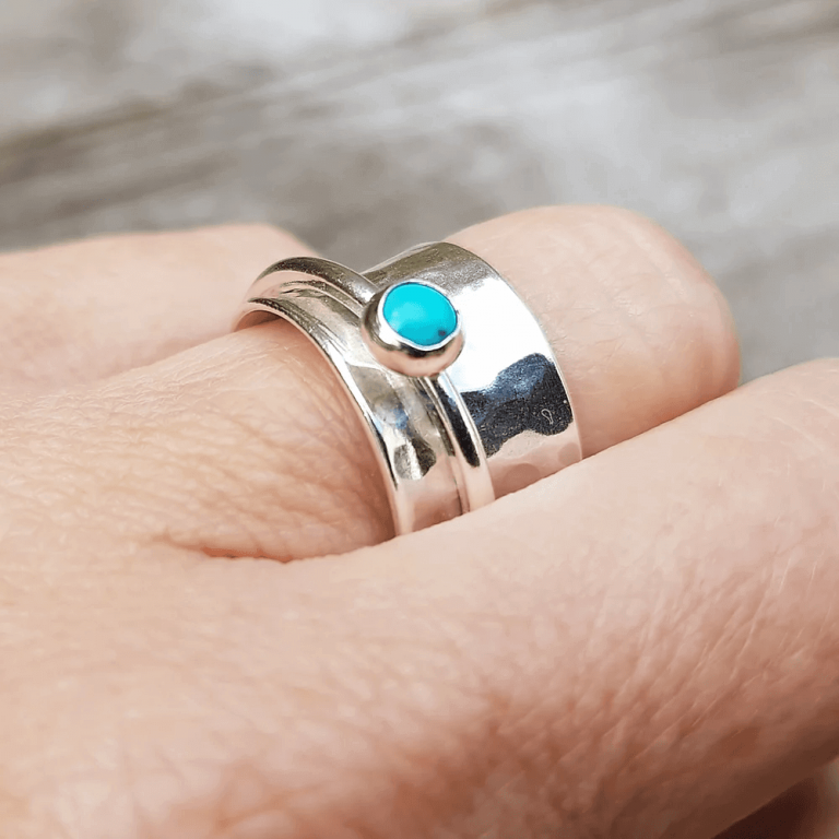 Birthstone Spinning Ring – Silverpickle