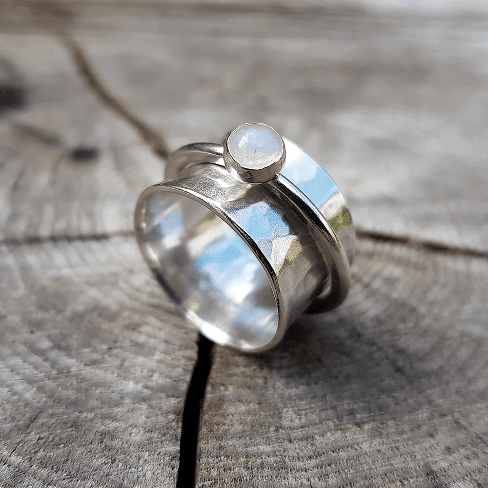 Birthstone Spinning Ring – Silverpickle