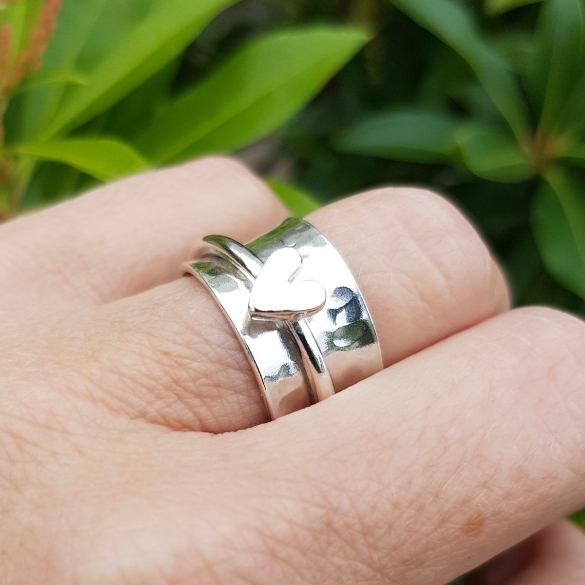 Love Heart Spinning Ring – Silverpickle