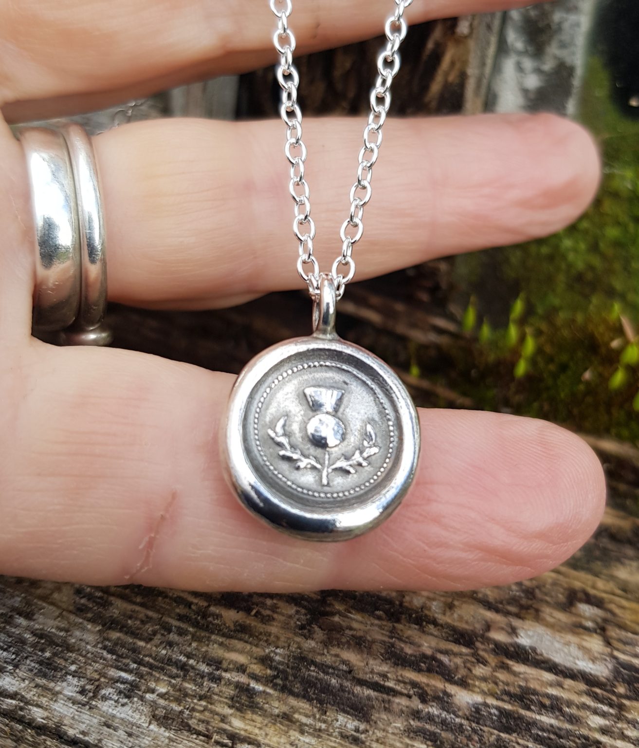 Scottish Thistle Talisman Pendant – Silverpickle