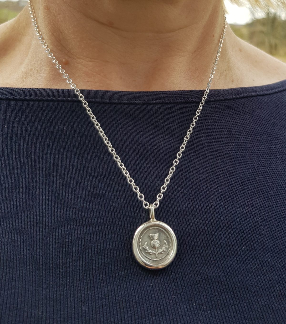 Scottish Thistle Talisman Pendant – Silverpickle