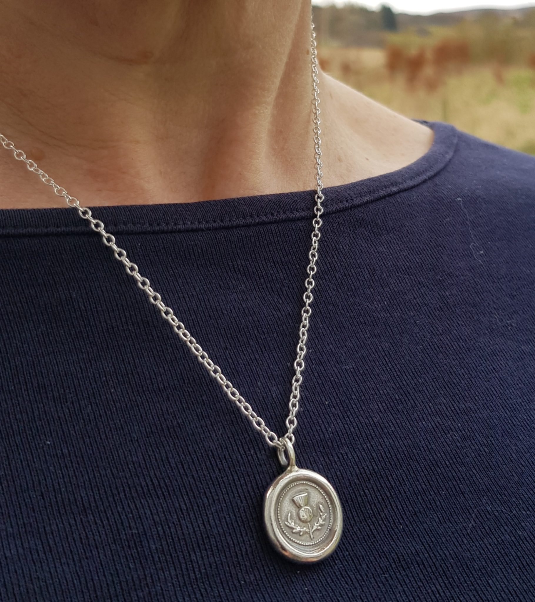 Scottish Thistle Talisman Pendant – Silverpickle